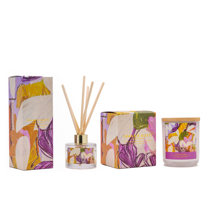 ARTIST SERIES CANDLE + DIFFUSER SET | FLOWER BOMB – FRANKIE GUSTI